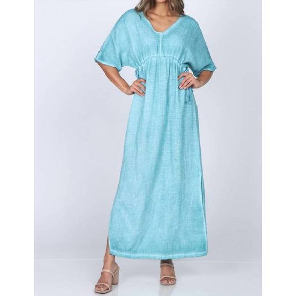 M.RENA | Dresses | New Mrena Adelina Gauze Maxi Dress In Marine Blue ...